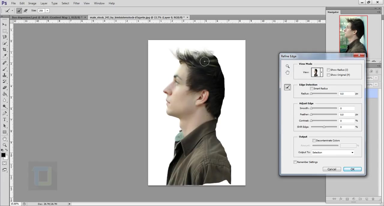 在photoshop里面实现人物风化效果
