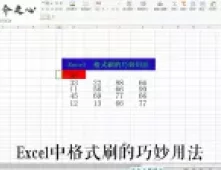 办公软件Excel基础教程,格式刷巧妙用法既简单又方便