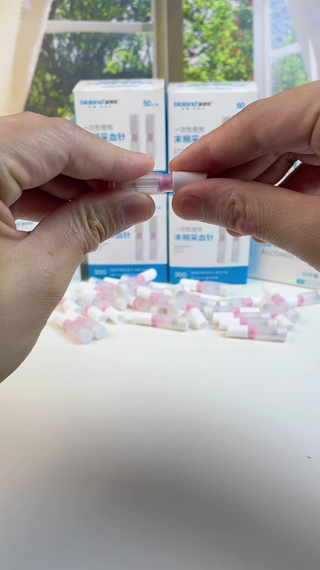 爱奥乐一次性末梢采血针,一次性针头一定要用一次就要更换,这款...