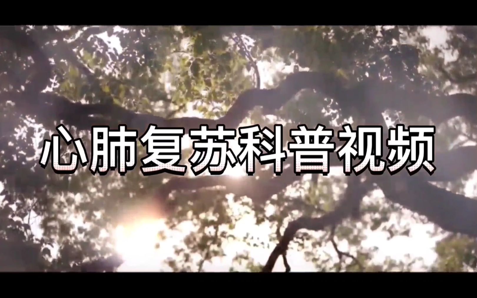 《心肺复苏科普视频》