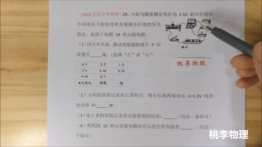 北京中考物理真题|测量小灯泡电功率,熟悉实验原理和注意事项!