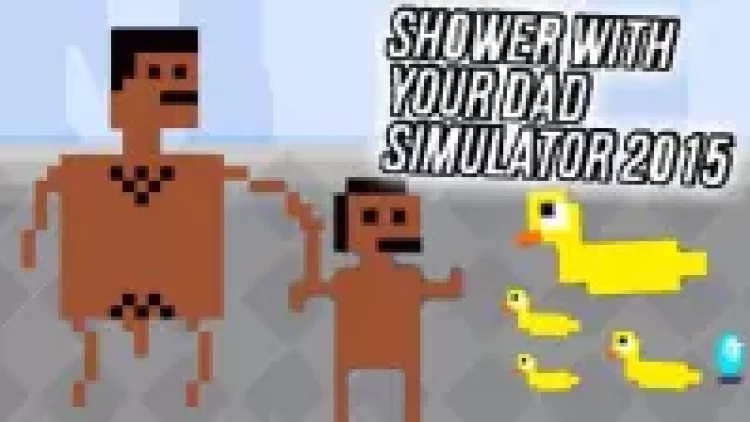 【小猪解说】和爸爸洗澡模拟器丨看着爸爸下面我陷入了沉思!