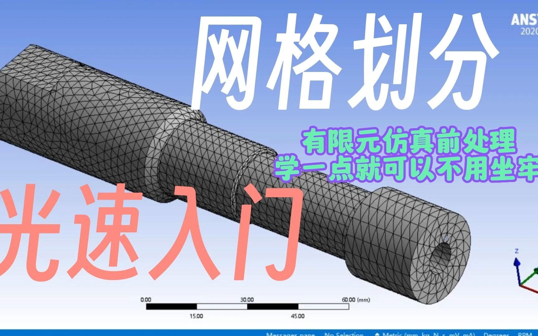 ANSYS简单网格划分-光速入门