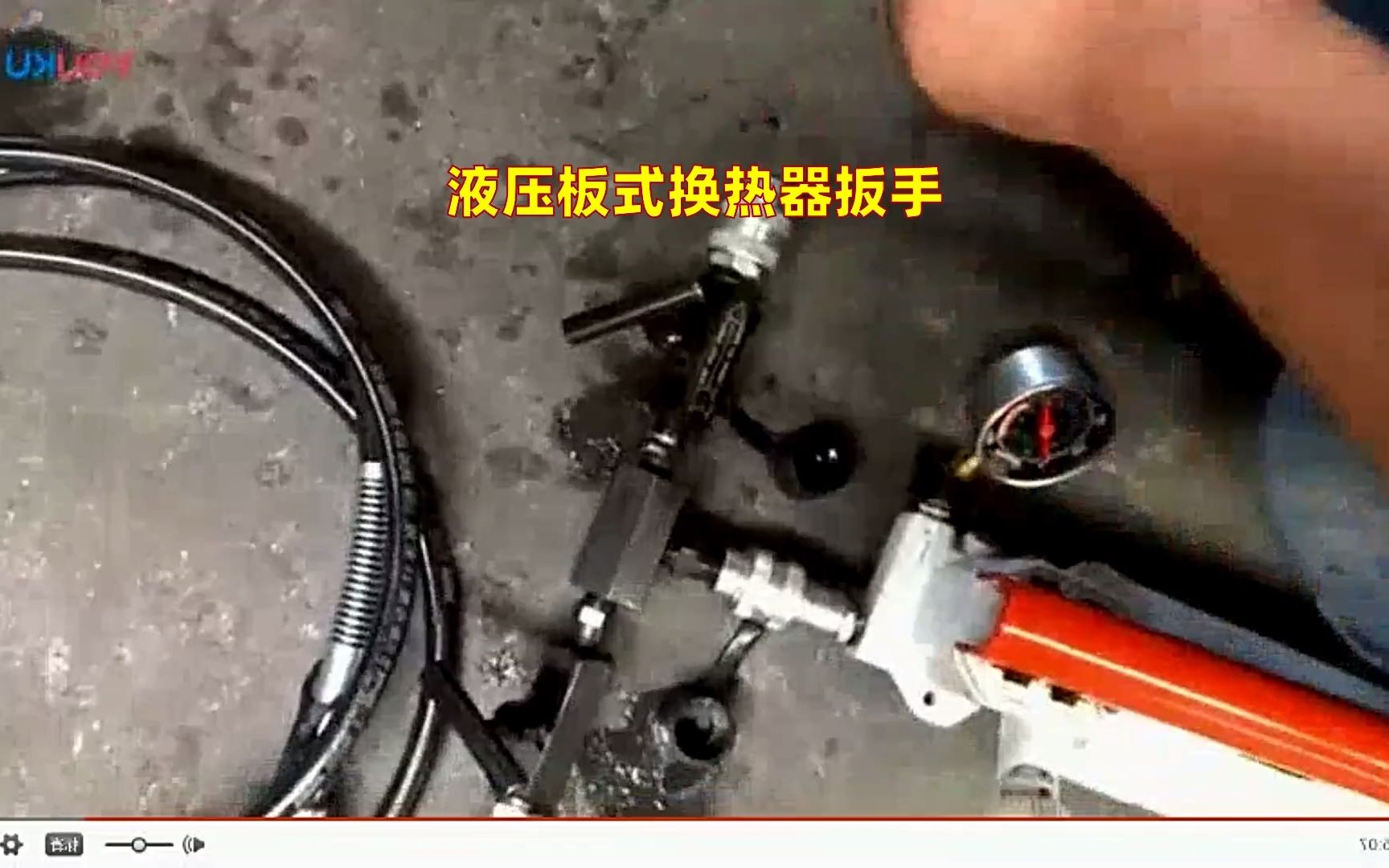 板式换热器液压工具 50吨夹紧器空心油缸 板换棘轮扳手