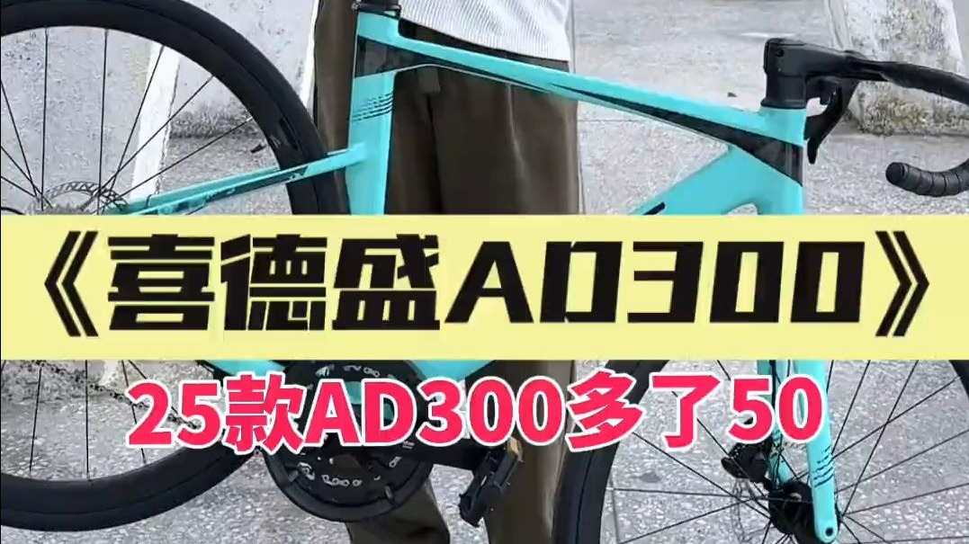 公路自行车你推荐我来试系列 2025款喜德盛AD300他来咯 公路自行车