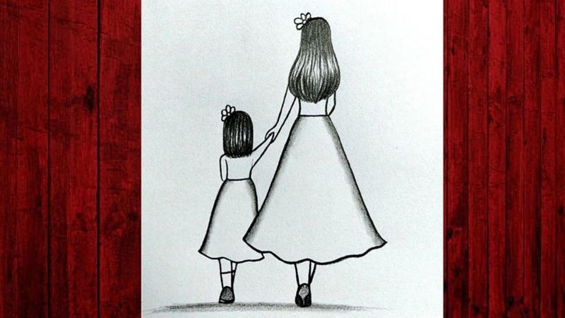 妈妈简笔画怎么画,教你画妈妈简笔画,喜欢画画的来看看吧186