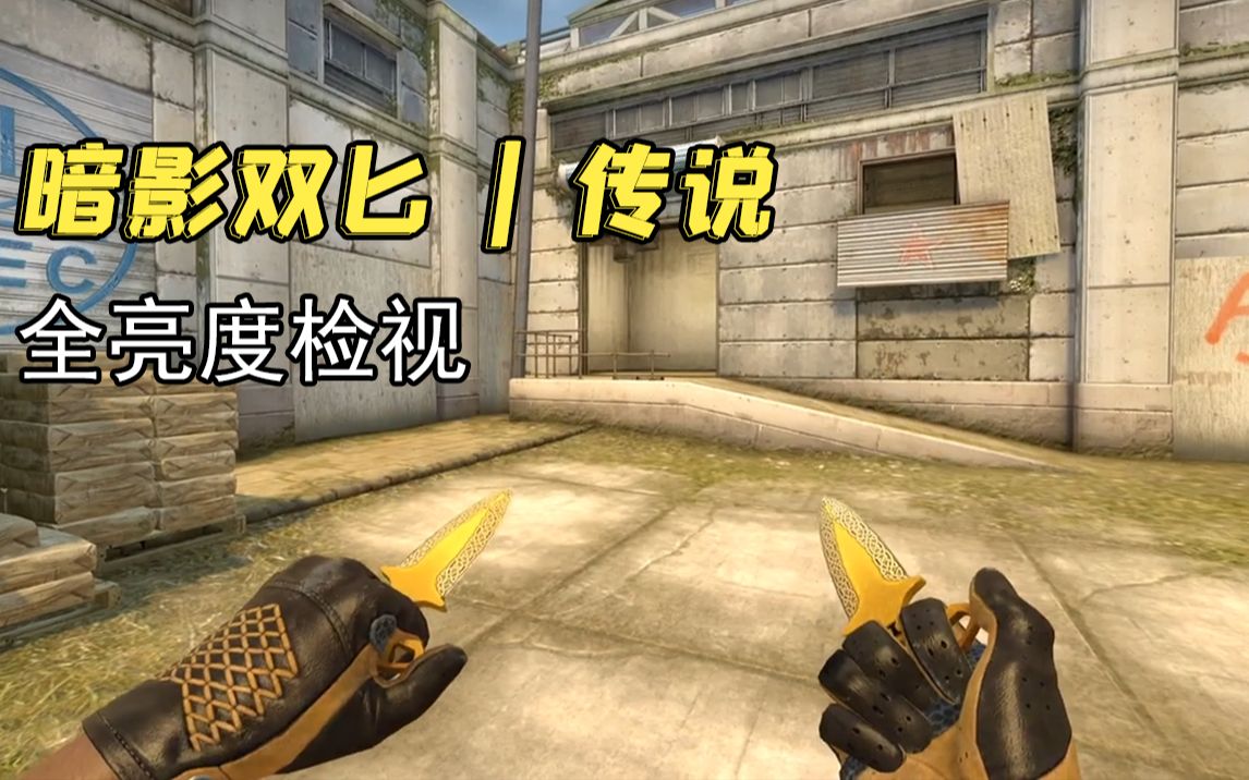 【CSGO】低价传说!暗影双匕 | 传说、全亮度检视_哔哩哔哩bilibili_CS...