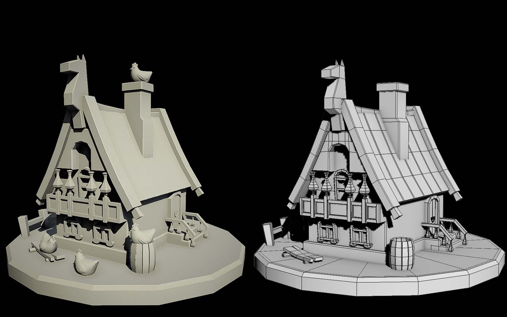 【3dmax场景建模】零基础房屋结构布线教学 基础box拼搭教学
