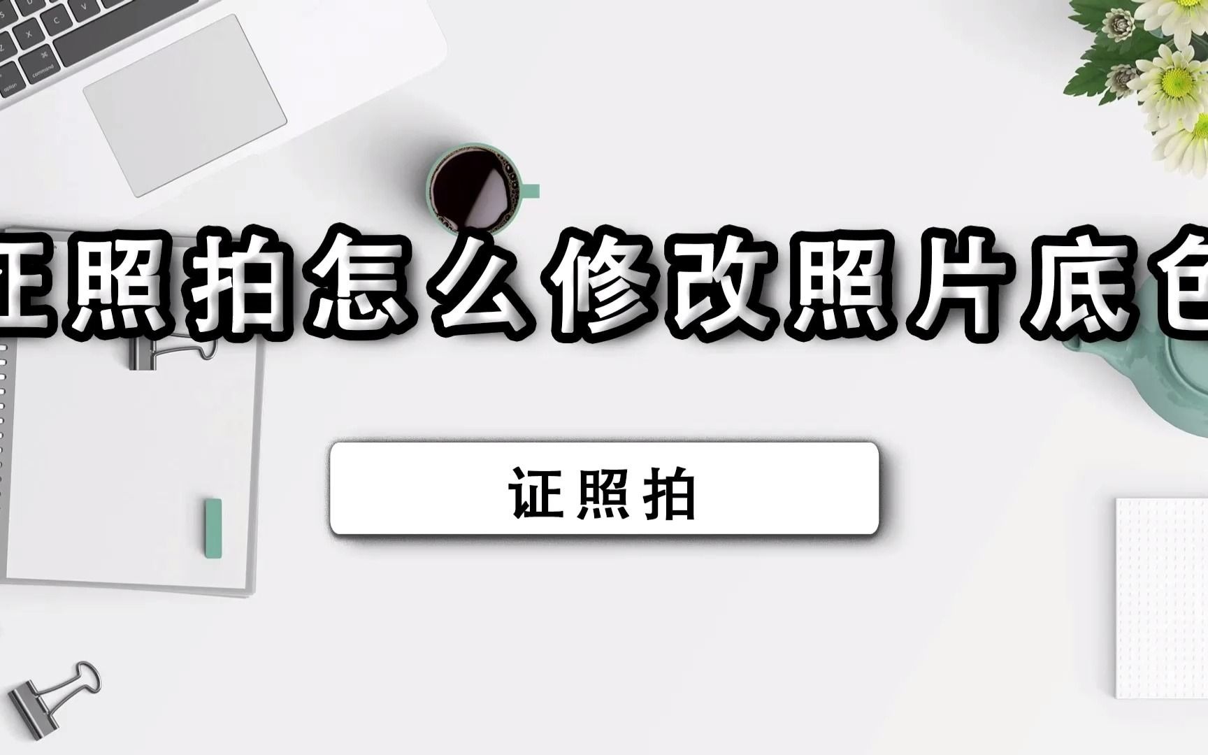 证照拍怎么修改照片底色
