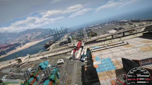 飞跃海湾,劳斯莱斯挑战!游戏画面,请勿模仿!