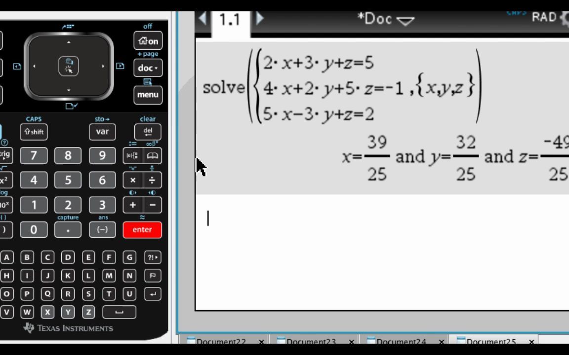 YouTube 搬运 图形计算器使用 Put a Matrix in Reduced Row-Echelon ...