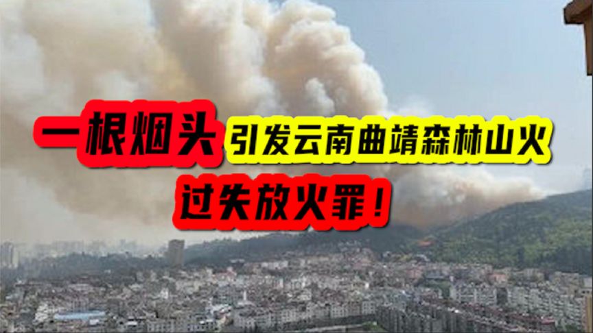 云南曲靖麒麟区男子地沟扔烟头引森林山火 律师:失火罪可判三年