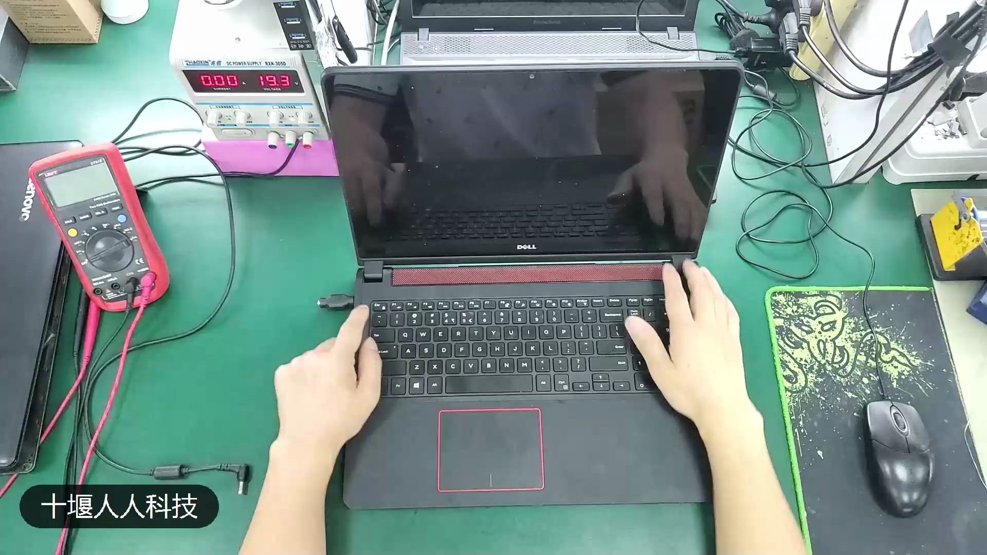 粉丝寄修的 DELL 15-7559 笔记本主板烧糊了,维修分析过程