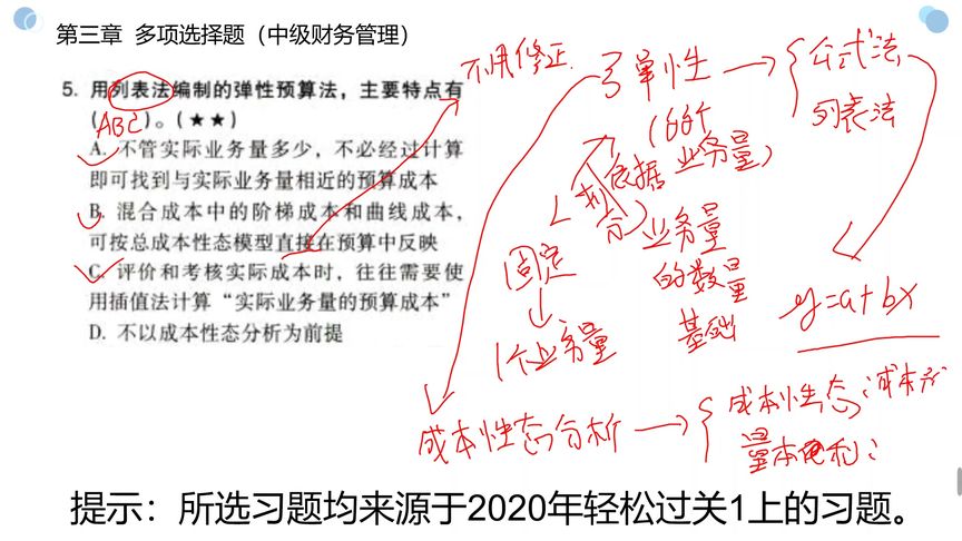 2020年中级财管轻松过关1习题讲解 第三章 多选题5-6