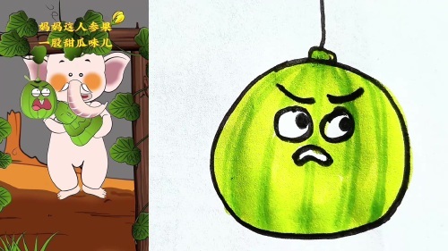 1501. 这是什么水果,简笔画,少儿创意美术