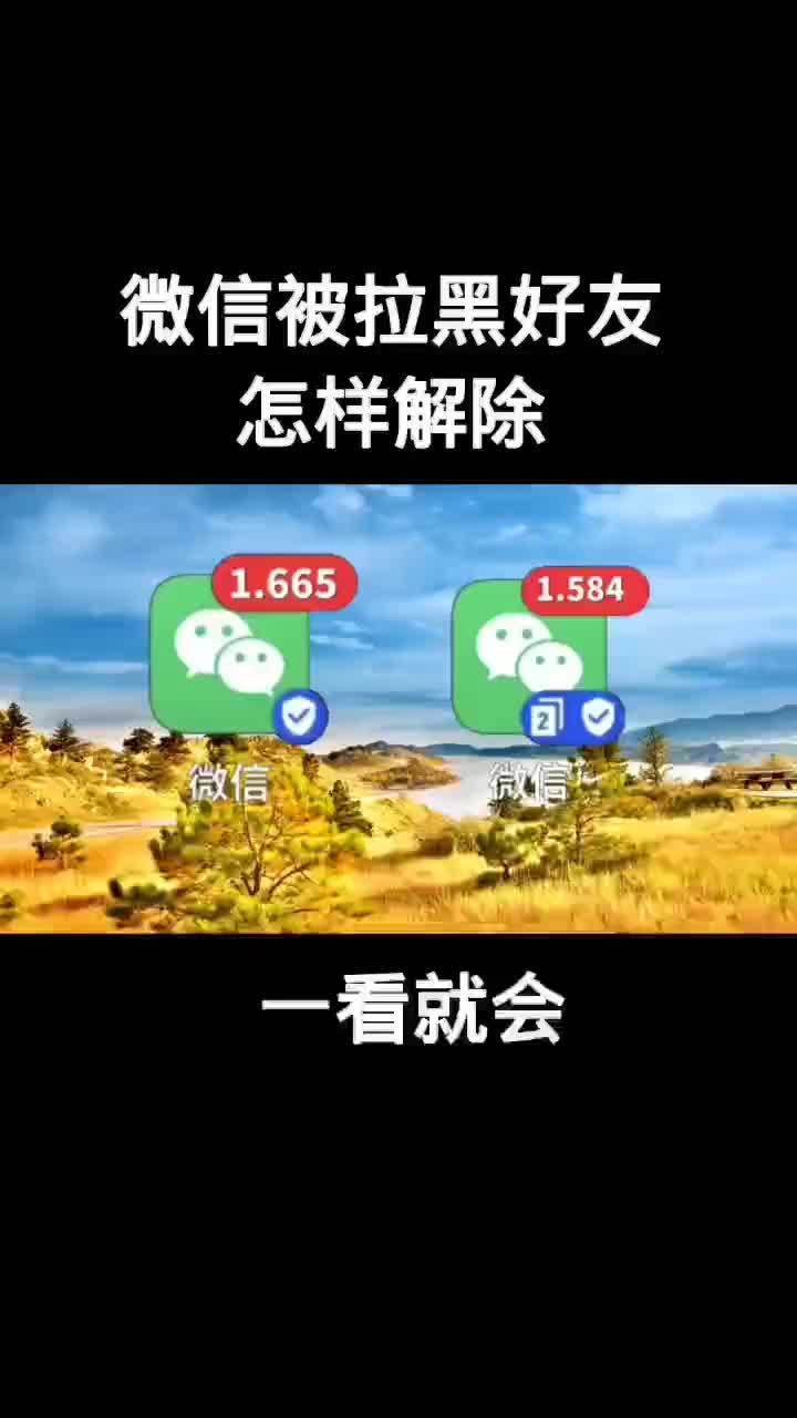 微信被拉黑好友怎样解除