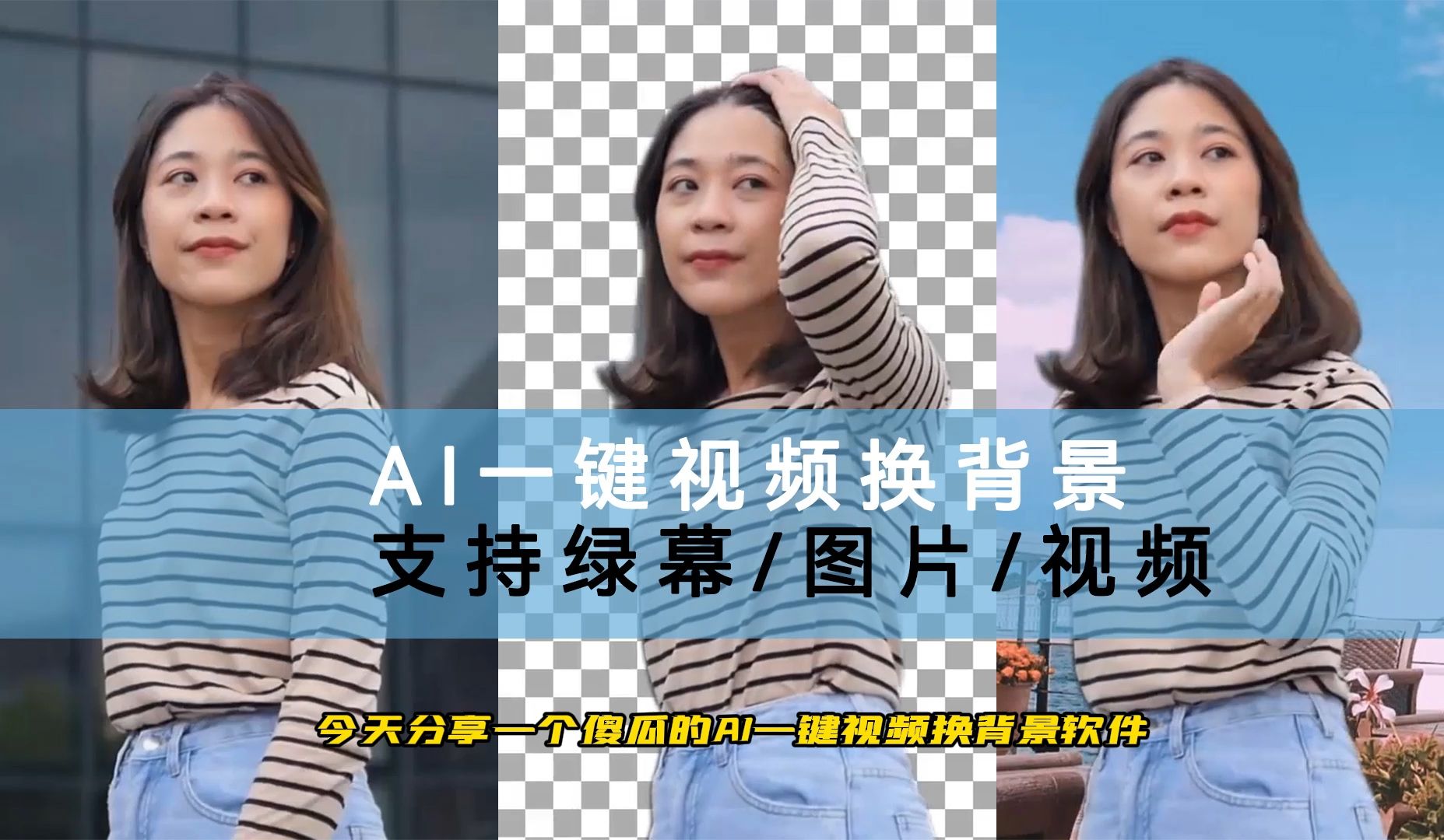 Video Background Remover - AI视频抠像、视频一键换背景软件 本地...