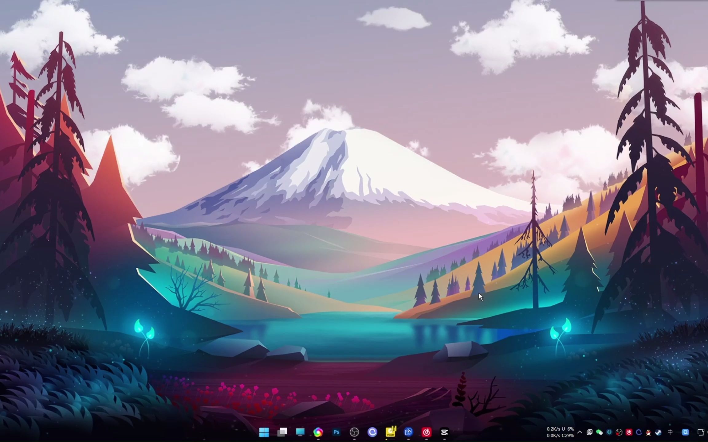 【Wallpaper Engine】美丽的山景城 鼠标跟随 动态壁纸 壁纸引擎