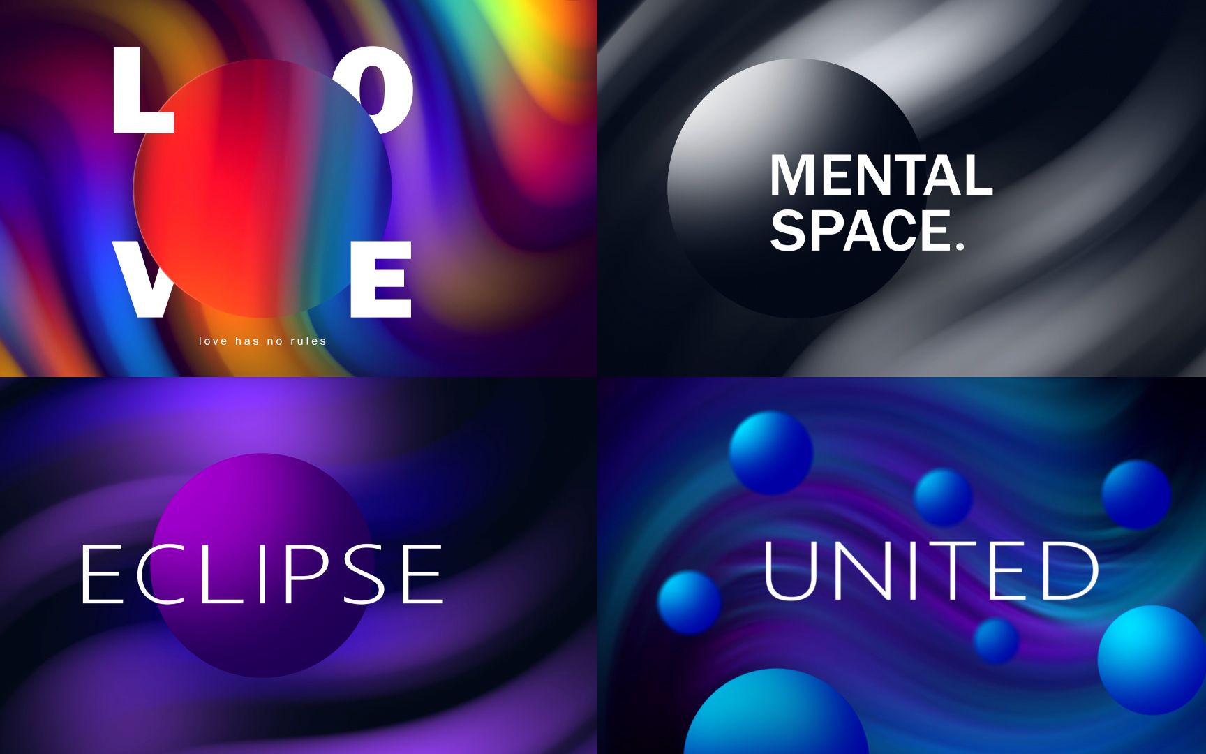 液体背景文字大标题