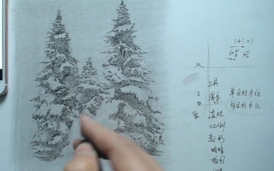 【素描教程】美院大佬教你画素描风景,简单的不得了。