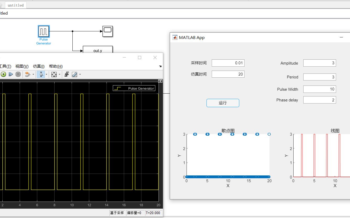 P26MATLAB APP designer设计simulink模块库信号Pulse Generator