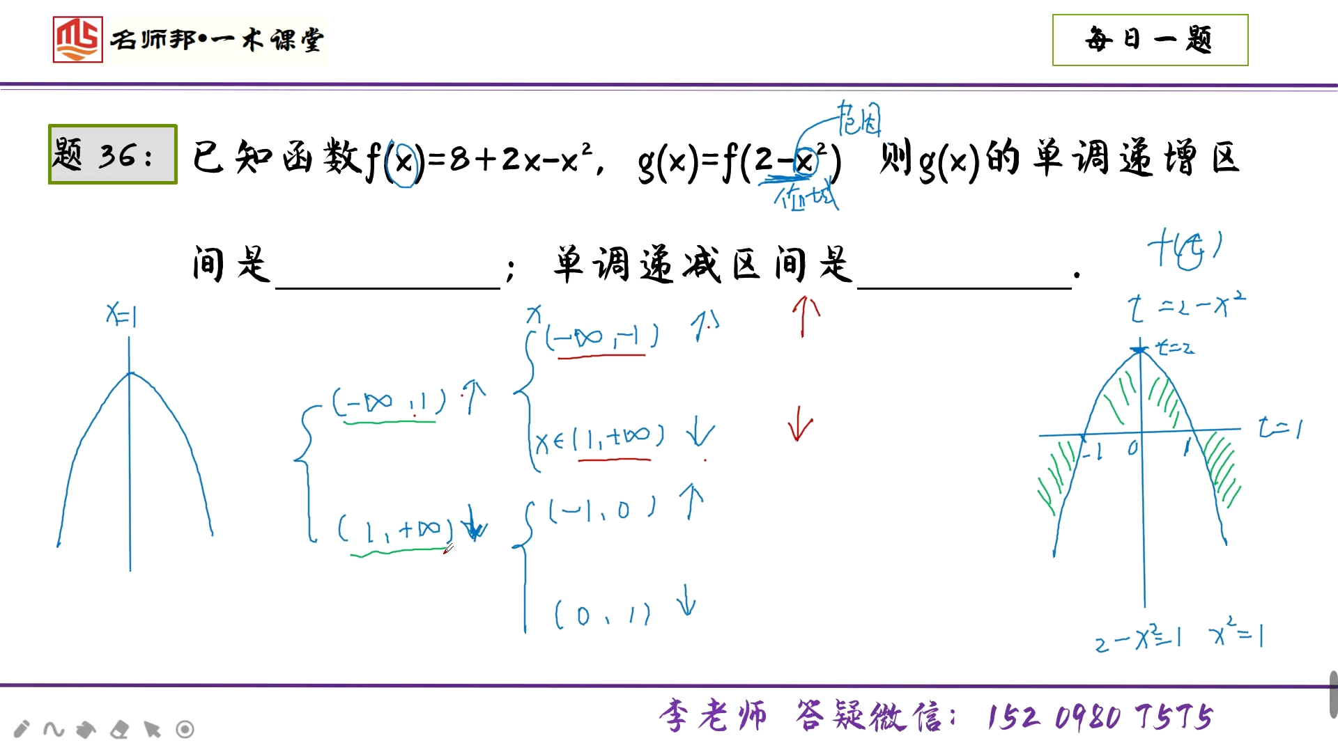 经典的求复合函数单调性问题