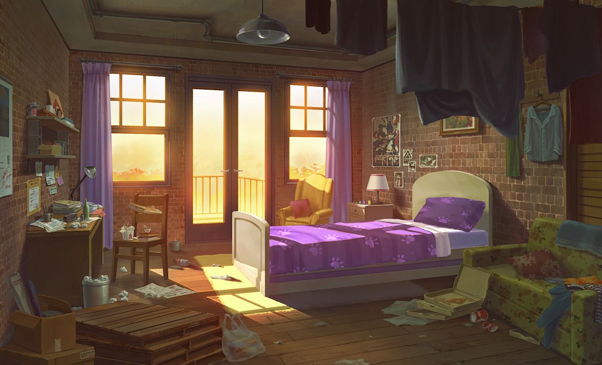 【Maya建模】卡通室内“房间”模型制作,场景建模思路讲解