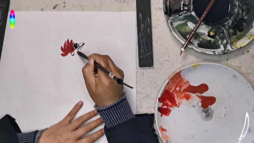 第45期国画零基础入门教程大鸡画法一