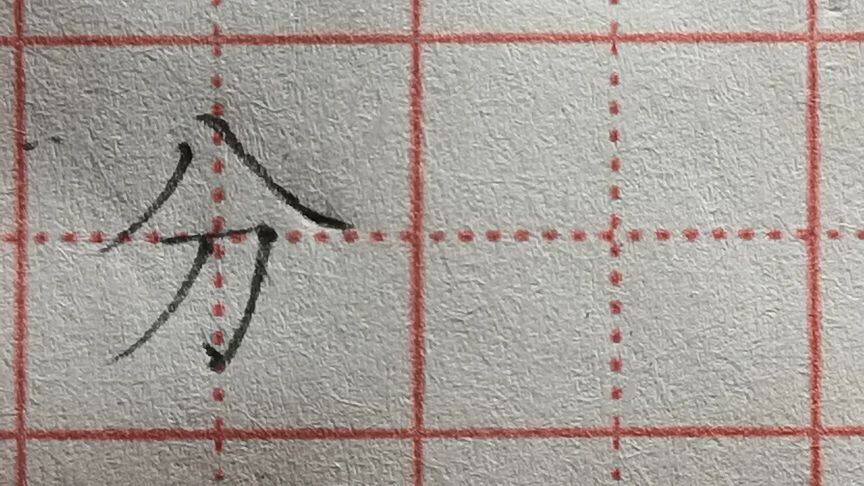 一年级语文下册生字“分"书写结构精讲