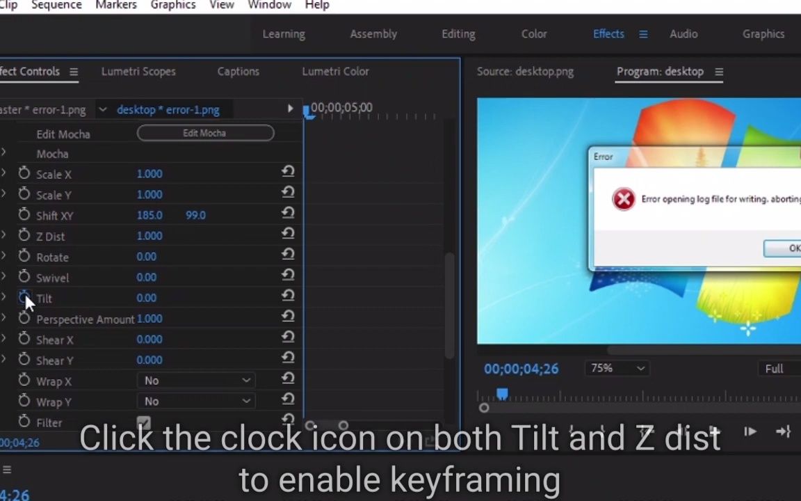 【生肉/malerror】Crazy Error 教程 #2 - 更新后的窗口打开动画