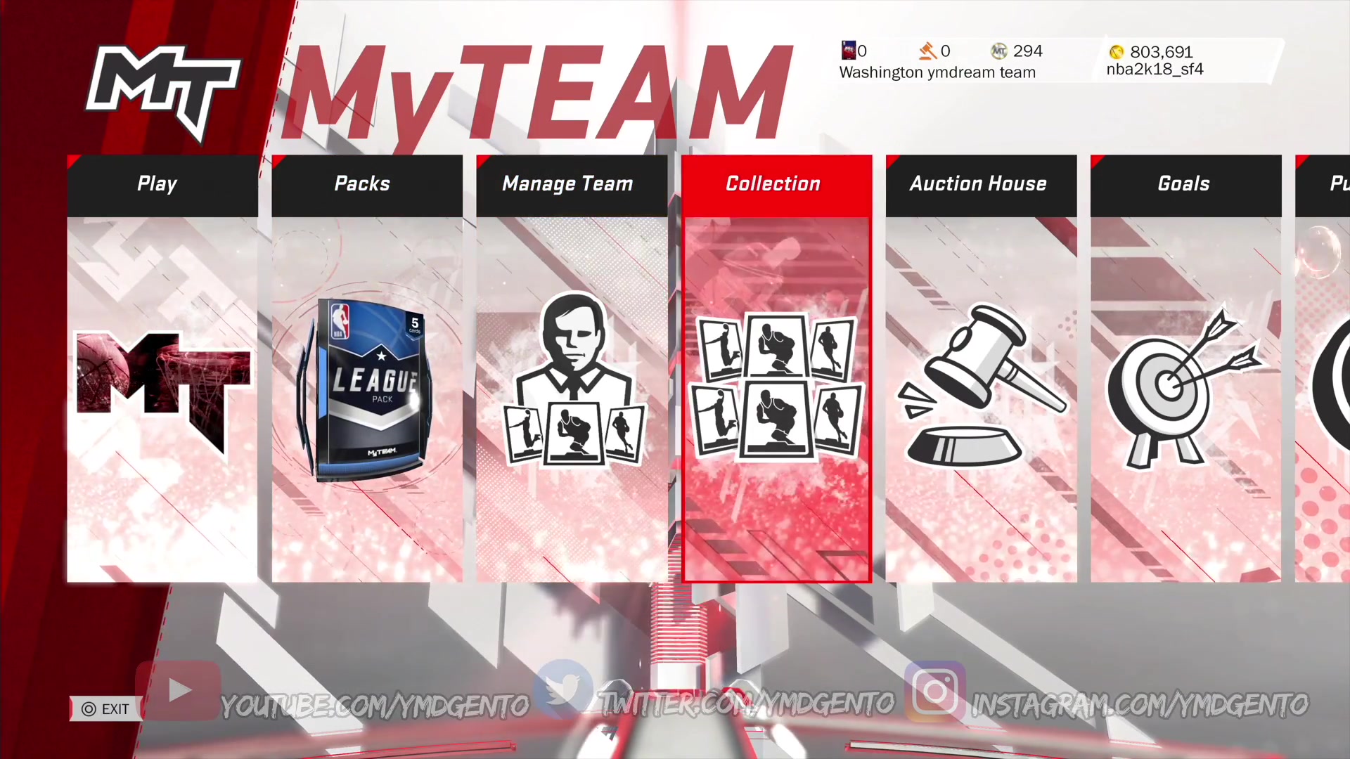 NBA2k18 MT模式 开卡包