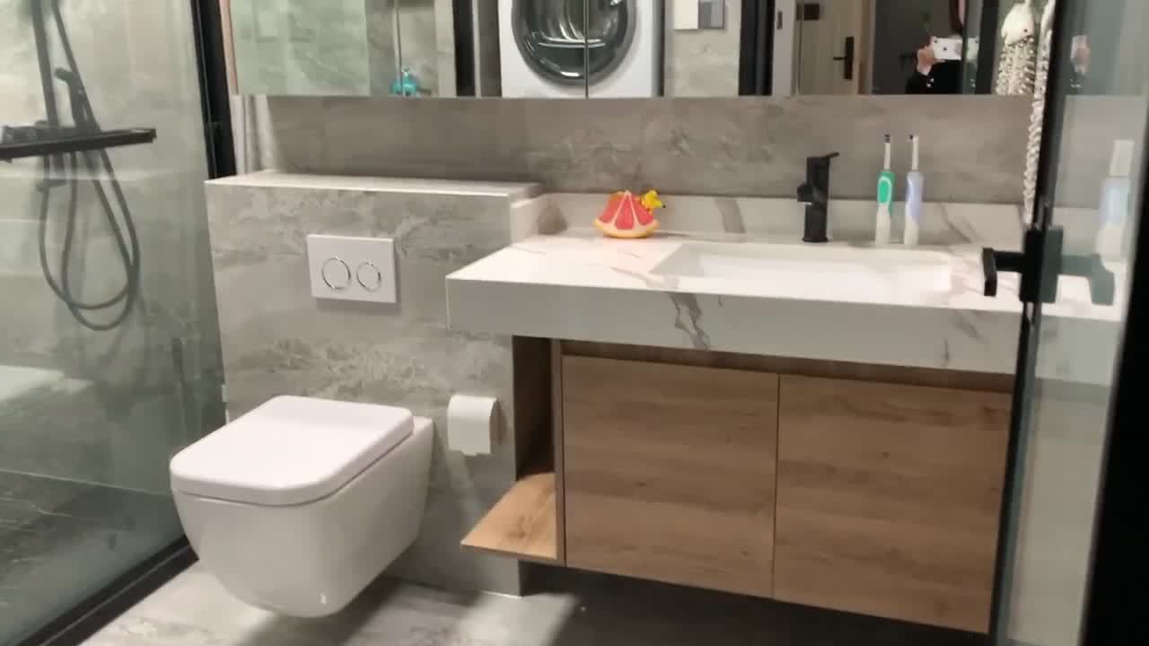 卫生间一定做悬空设计和干湿分离、洗衣机和烘干机也必须安排上!#.