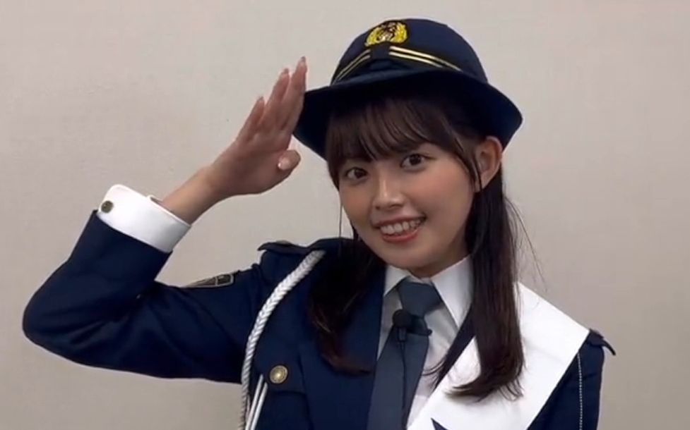 ...日菜美(芙琳特):见过这么可爱的女警吗?担任大阪鹤见警察署1日署长!