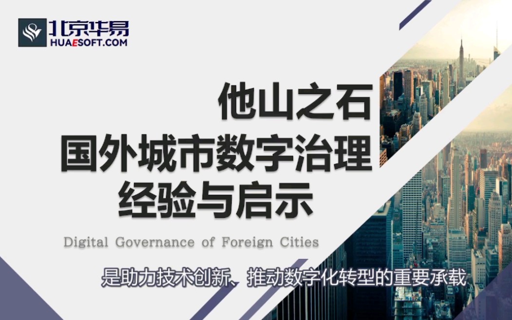 国外城市数字治理经验与启示