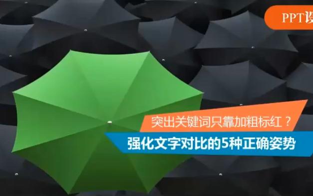 【PPT设计】文字对比设计
