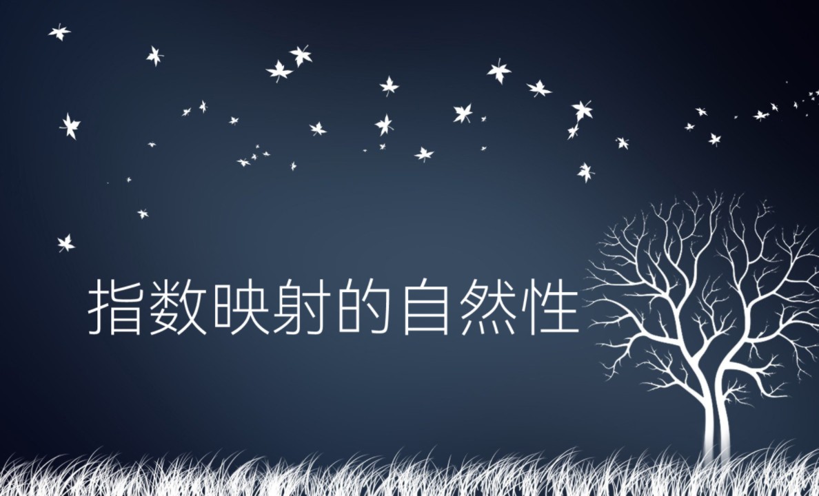 指数映射的自然性
