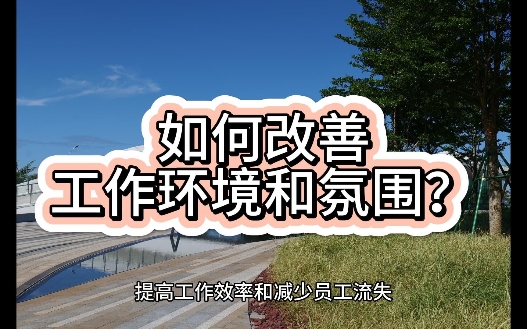 如何改善工作环境和氛围?
