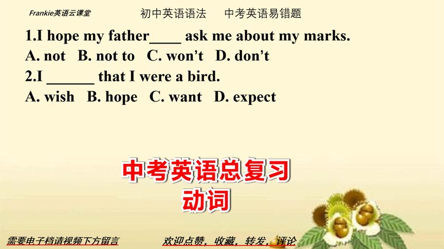 中考英语总复习:hope,wish的用法总结