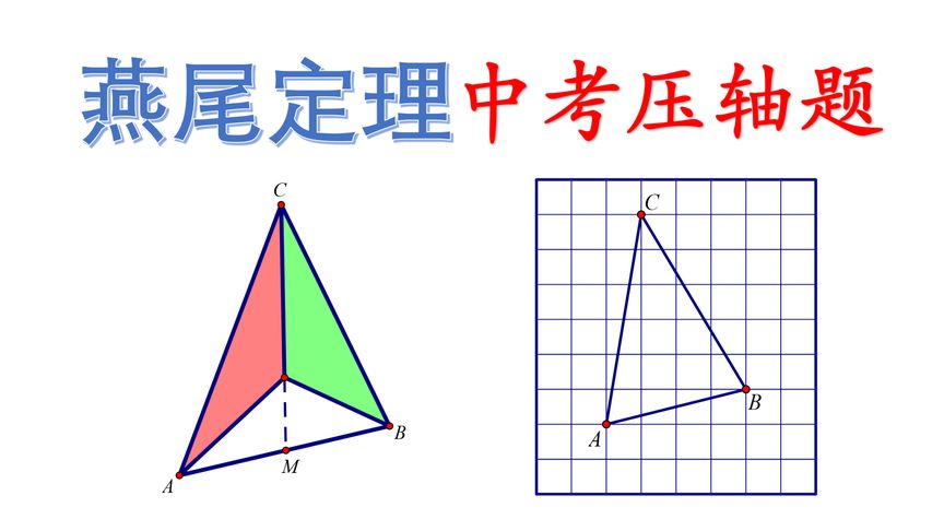 小学数学竞赛”燕尾定理“秒解中考数学压轴题,降维打击!