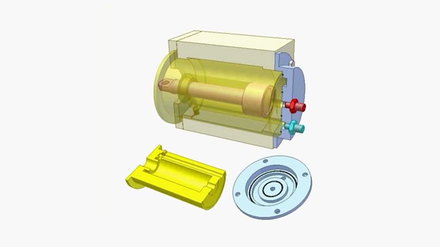 液压是如何驱动杆伸缩的,看看这个动画原理展示吧!