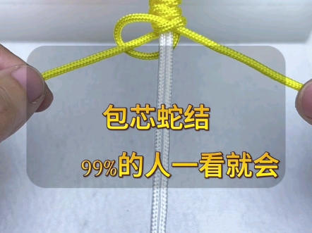 一看就会的包芯蛇结编法教程