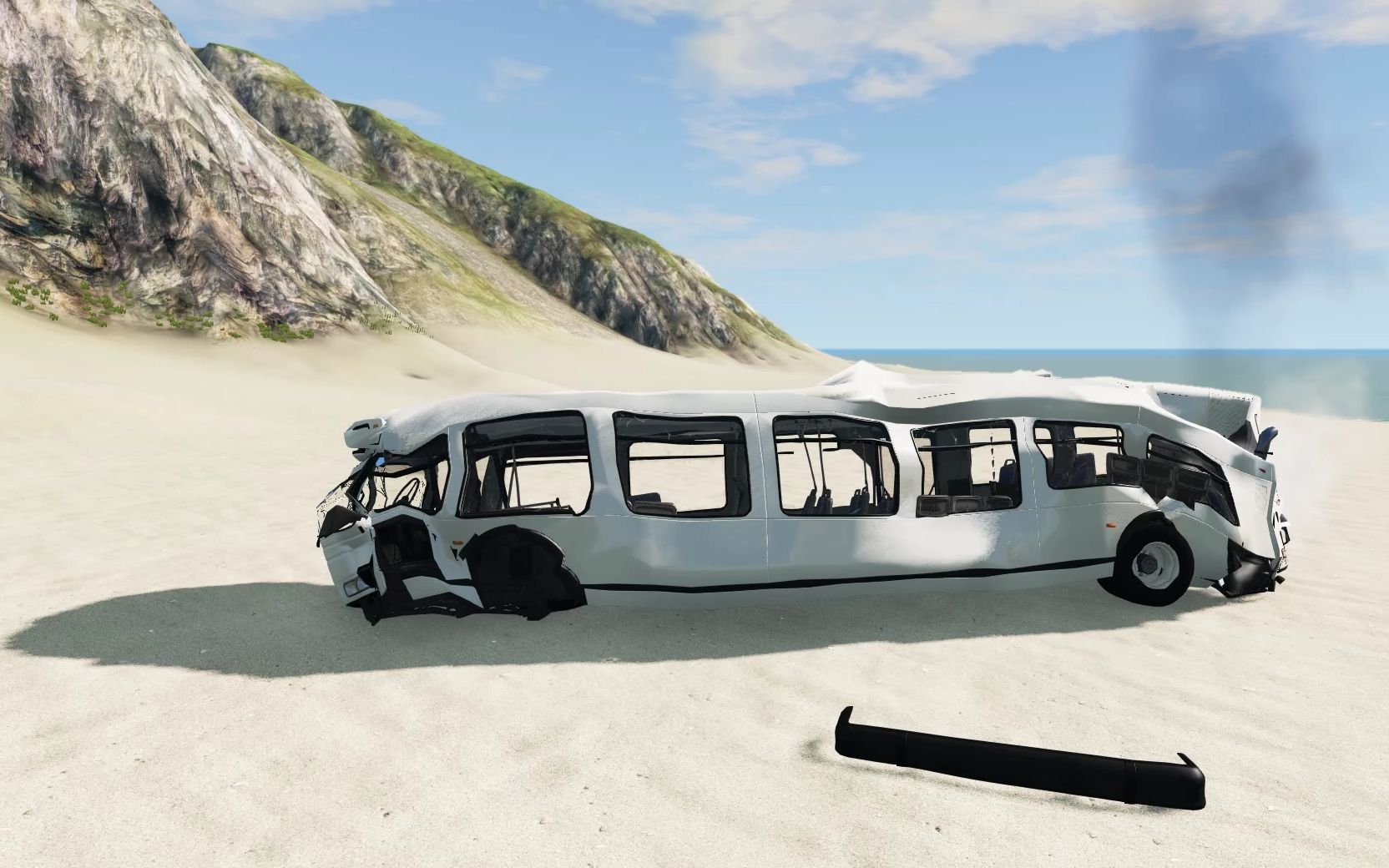 【BeamNG】有些车开着开着就裂了【车祸模拟器,车损演示】