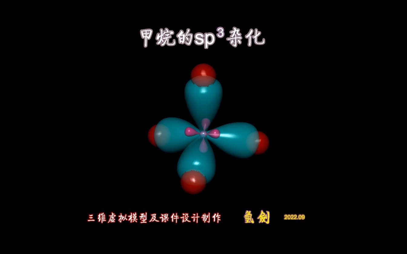 甲烷的sp3杂化