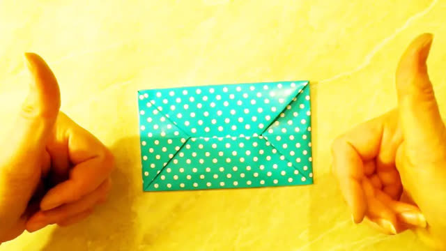 手工制作,教你怎样折一个信封