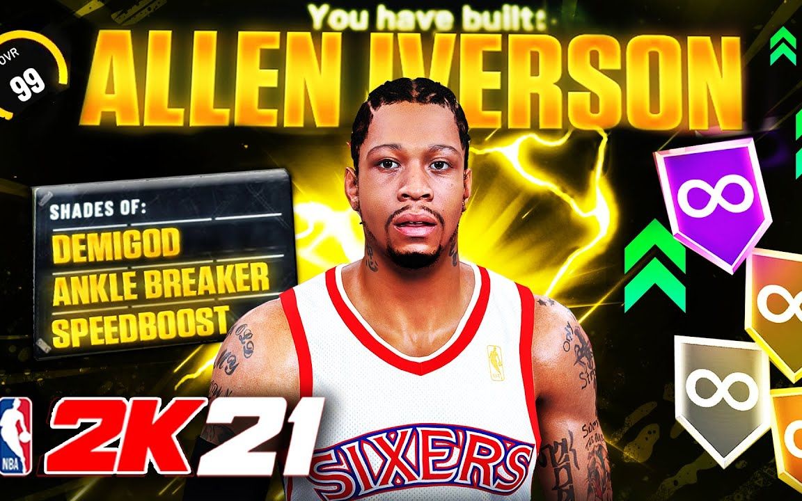 【NBA2K21】球星向建模之阿伦·艾弗森