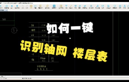 斯维尔BIM建模Revit新手入门教程 识别轴网、楼层表
