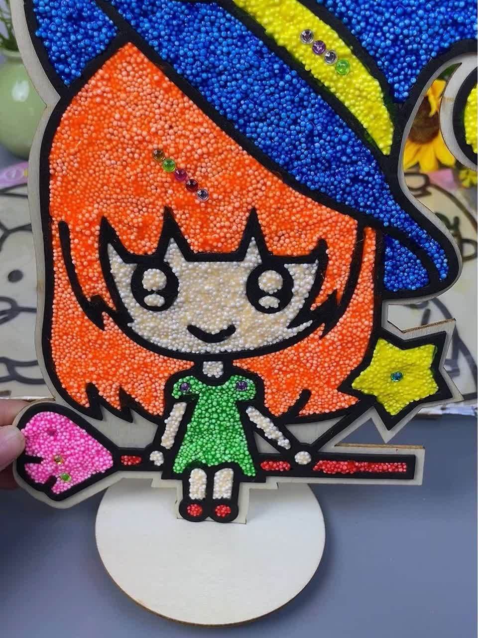 ##儿童玩具 #木版画 #雪花泥木版画