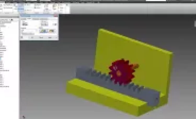 Autodesk Inventor 2015 创建齿条运动