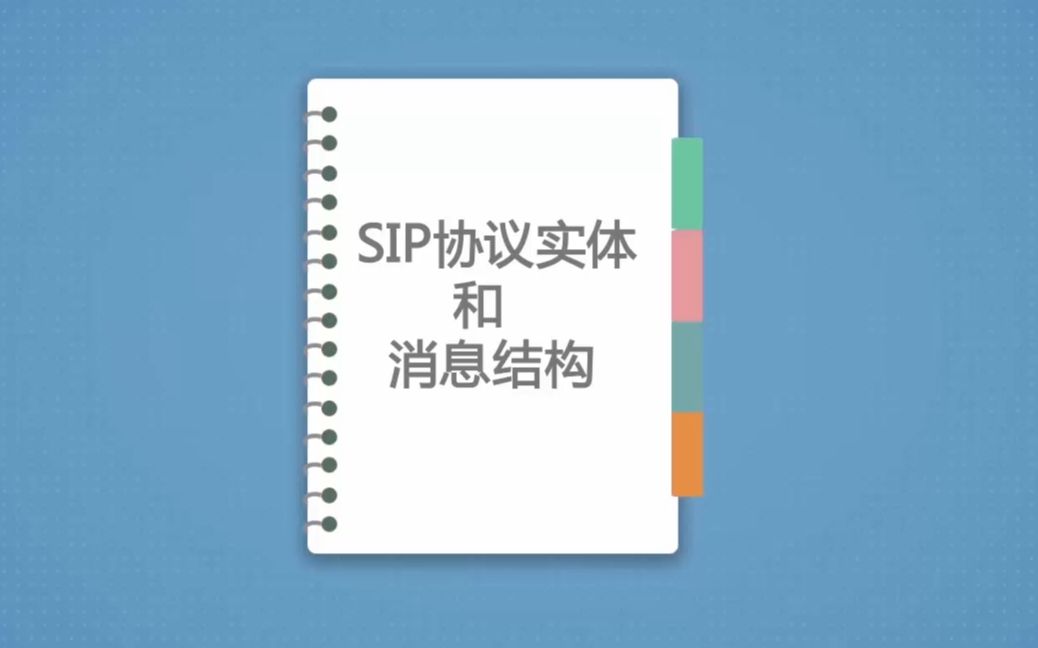(多媒体) SIP协议实体和消息结构 V1.2