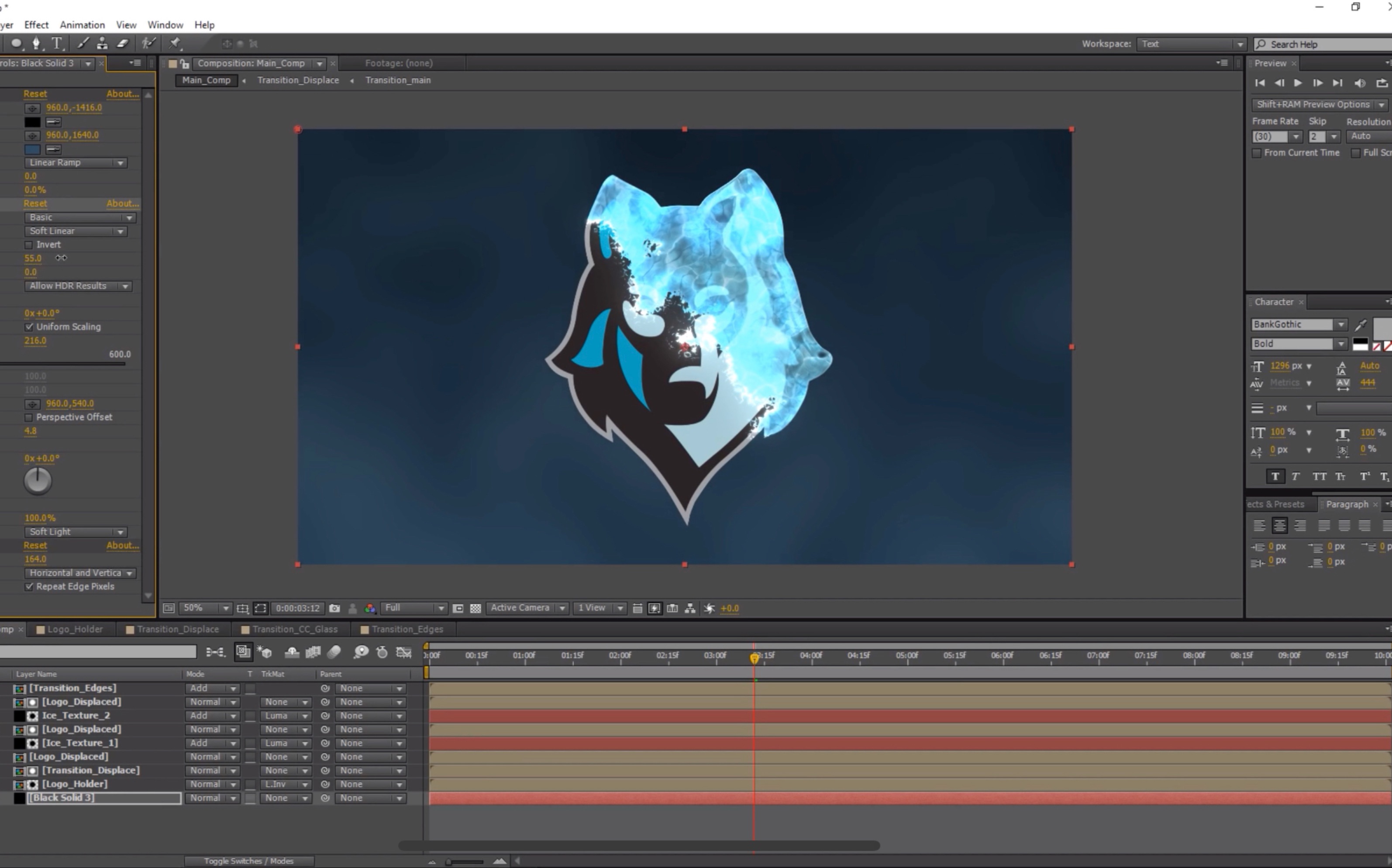 【AE】冻结特效教程